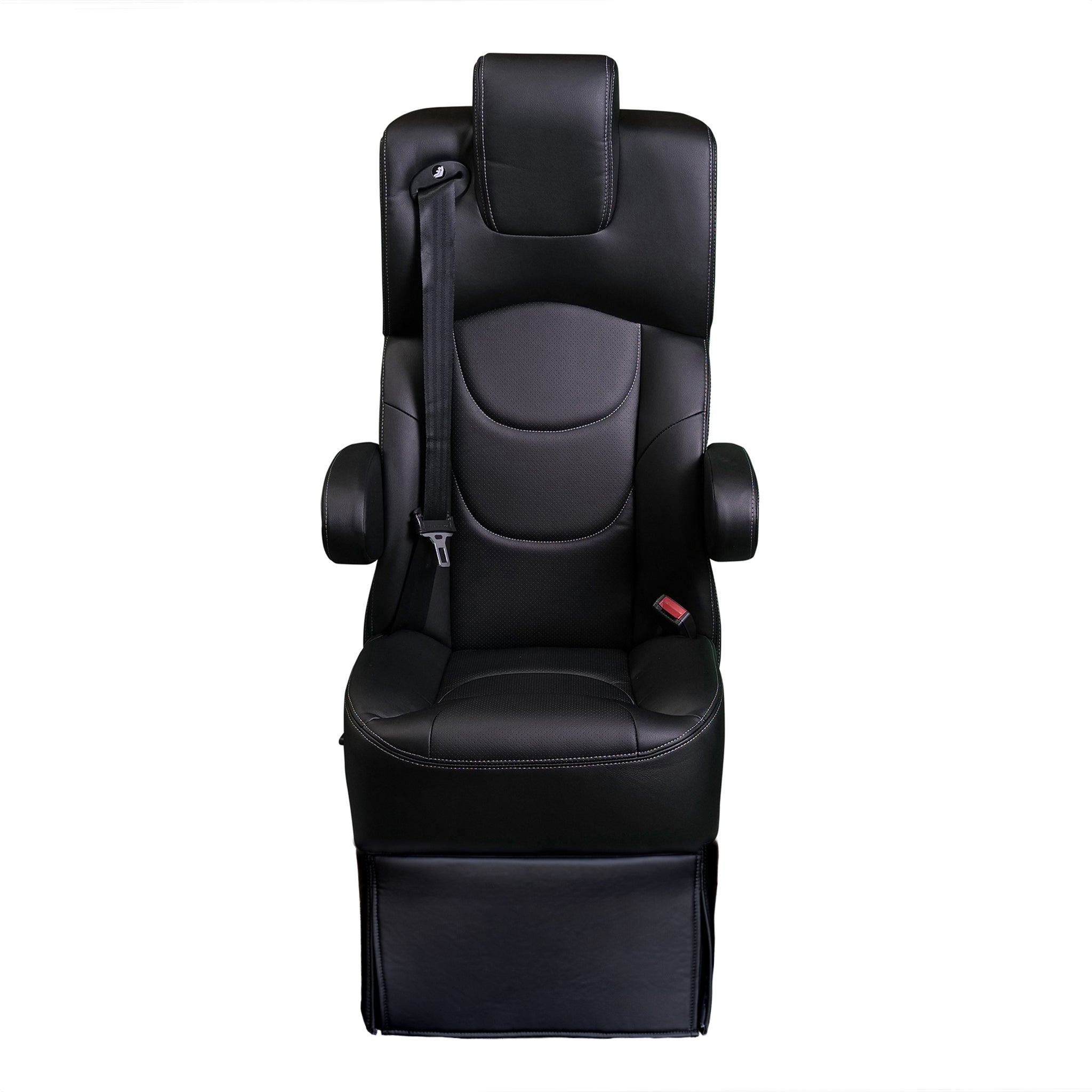 FS: 18" VIP Class Captain Seat - Pedestal Base - Black Leather Touch ...